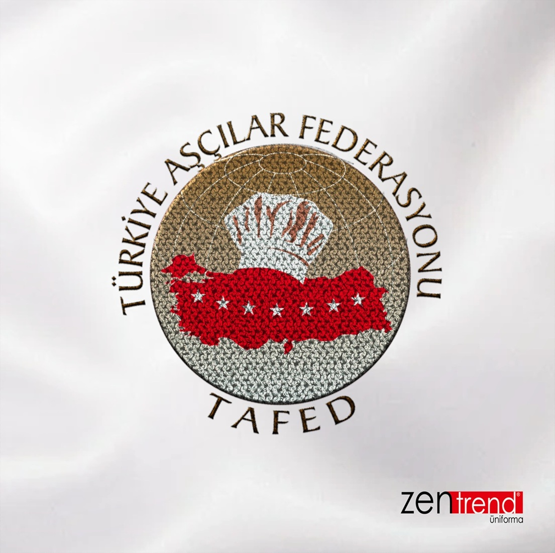 Türkiye Aşçılar Federasyonu TAFED Logosu Nakış İşleme
